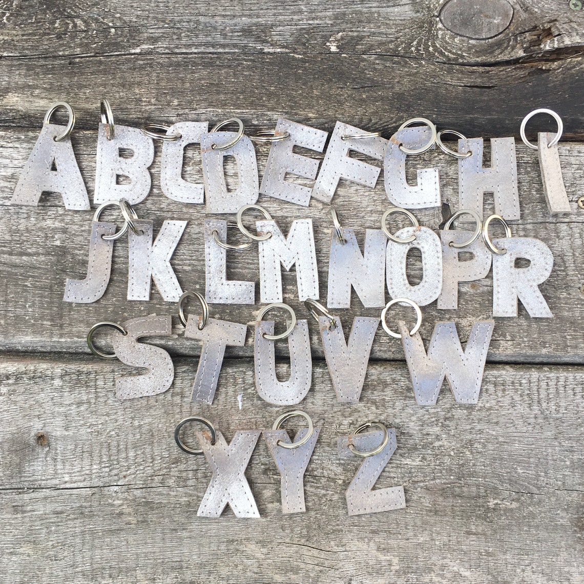 M Letter Key Chain | Etsy