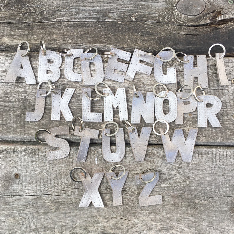 M Letter Key Chain | Etsy