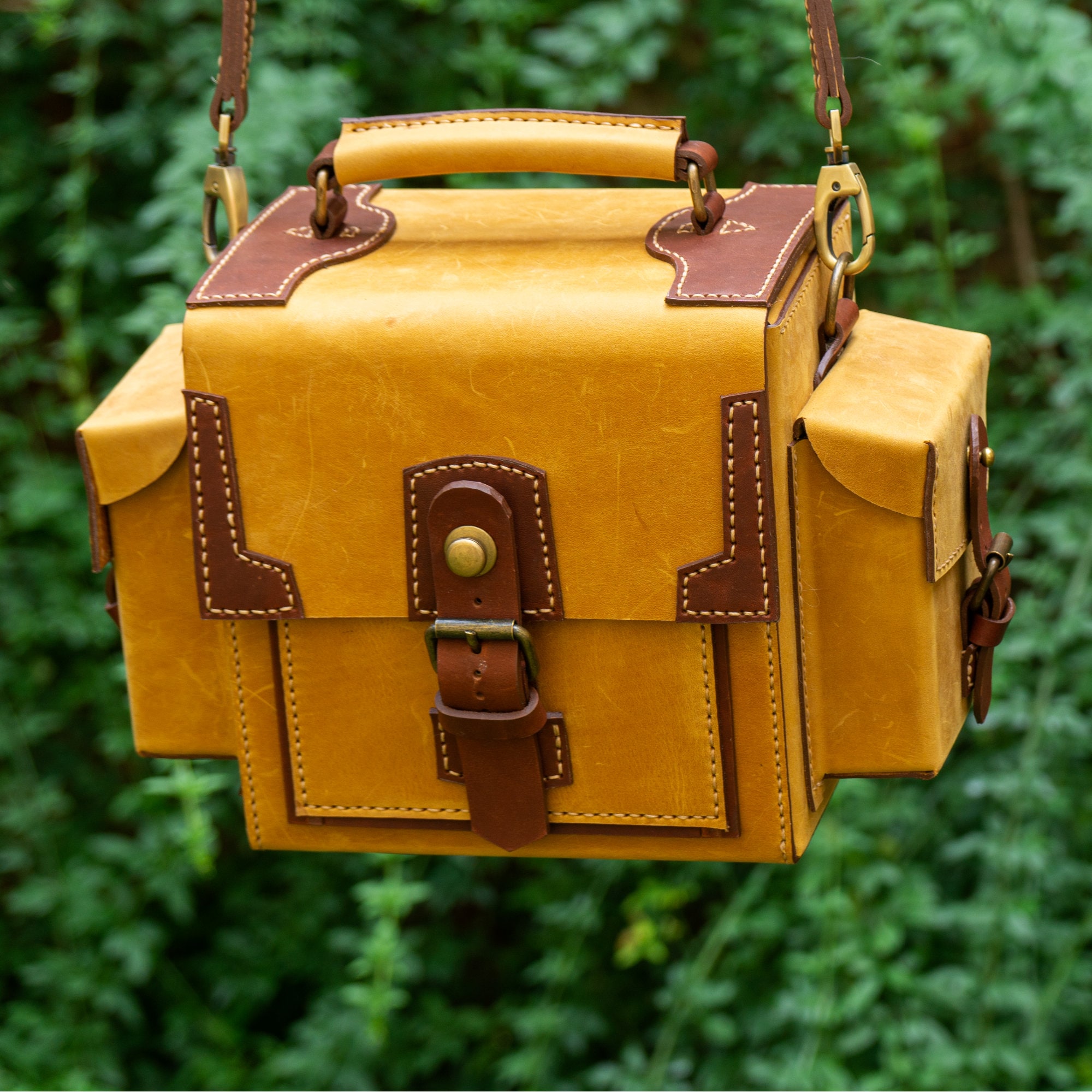 The CUBE Bag Pattern Leather DIY Leather Camera Bag Leather - Etsy