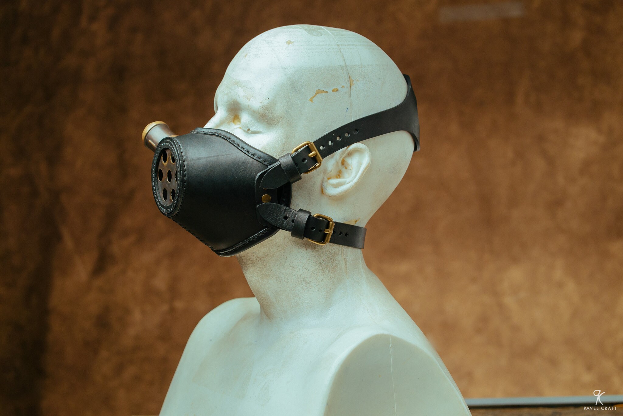 Steampunk Mask Leather Respirator Motorcycle Gas Mask | Etsy