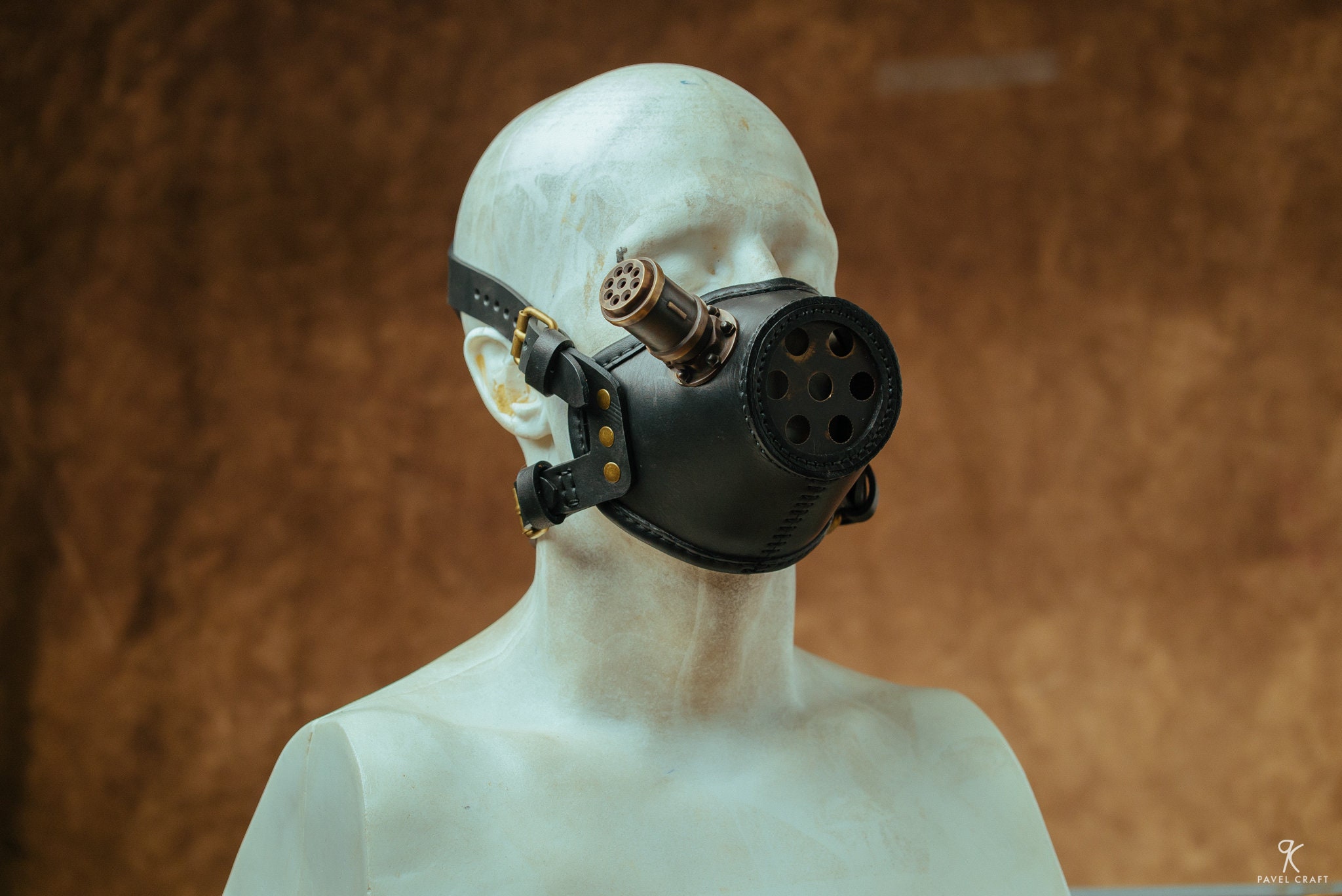 Steampunk Mask Leather Respirator Motorcycle Gas Mask | Etsy