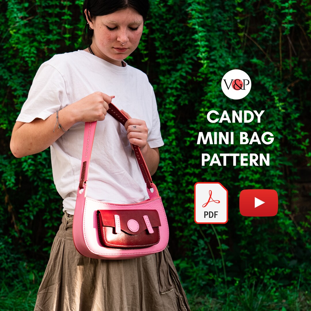 PDF Pattern for Candy Mini Bag, Little Purse, PDF Pattern and Video ...