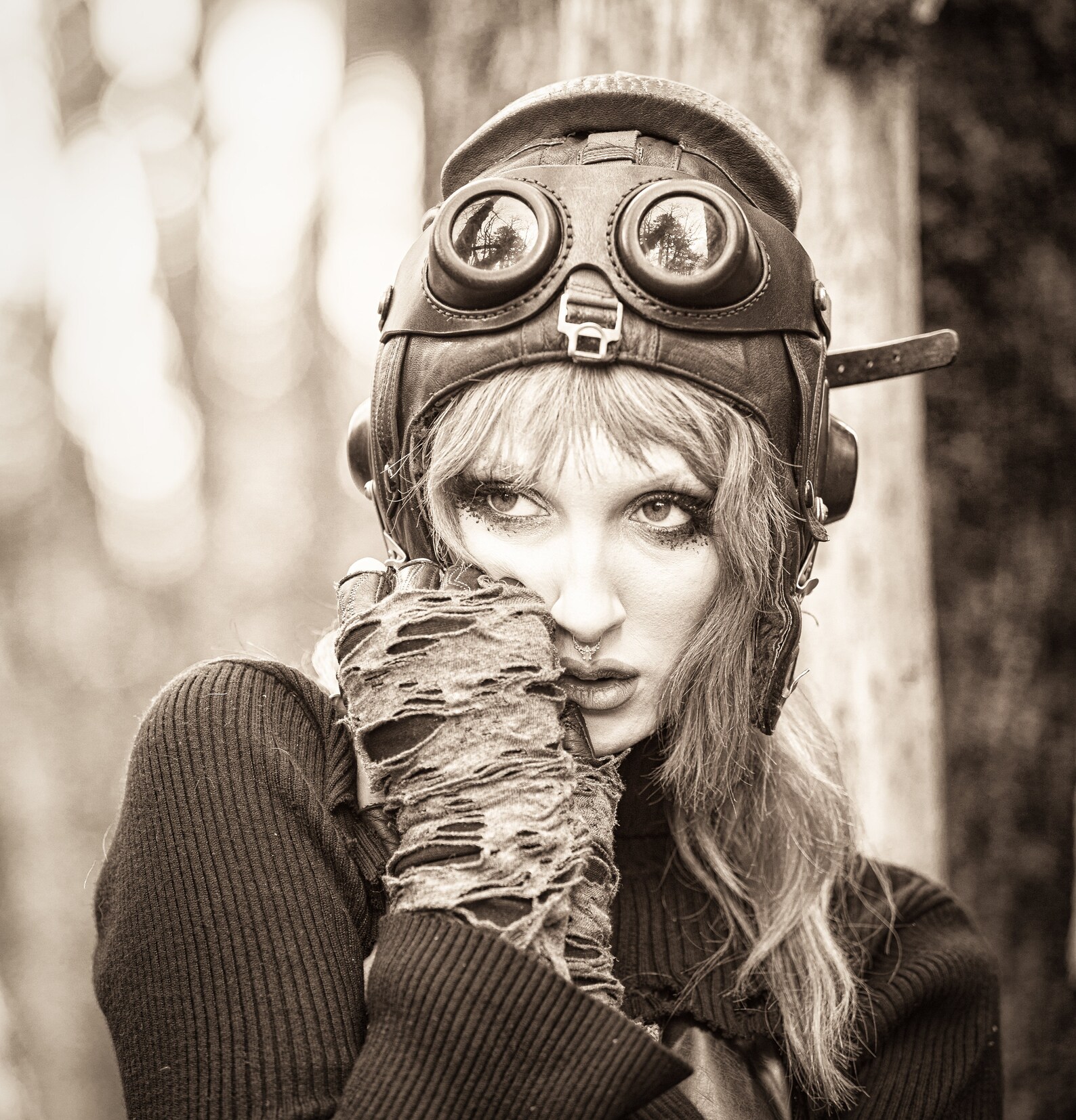 Leather Goggles | Cosplay Goggles | Cyberpunk Goggles | 3D Molded ...