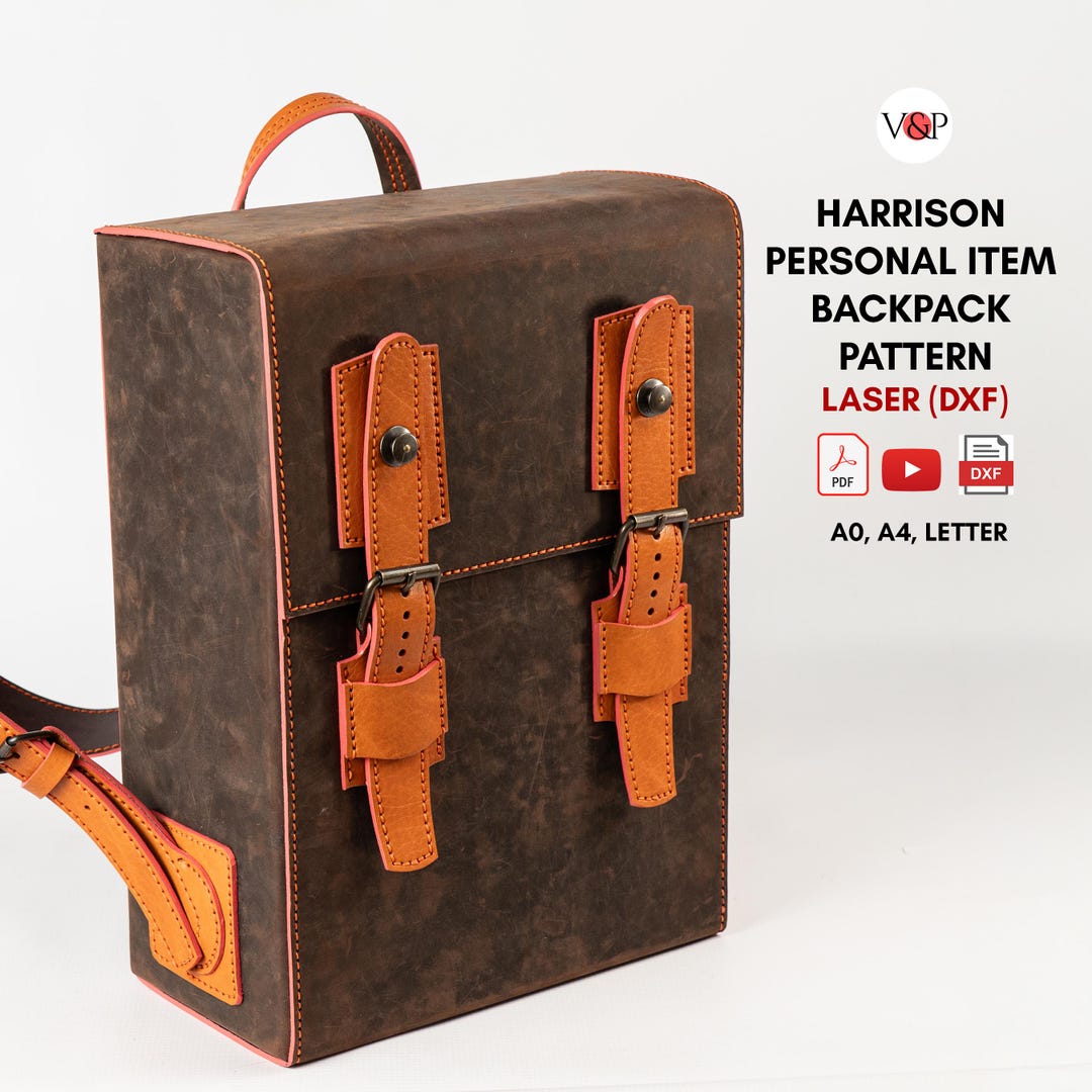 Harrison Personal Item Backpack Pattern, DIY With Video (PDF Pattern ...