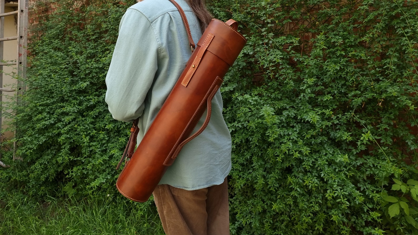 Leather Blueprint Tube PDF Pattern Leather Map Case for - Etsy