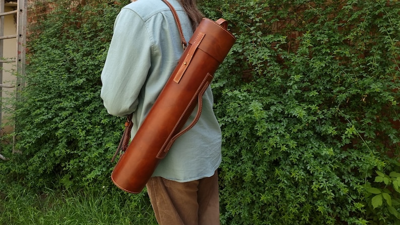 Leather Blueprint Tube PDF Pattern Leather Map Case for - Etsy