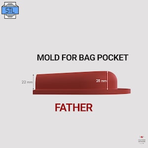 Leather Bag With 3D Printed Molded Pockets, STL+PDF Pattern, Video ...