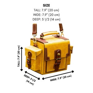 The CUBE Bag Pattern, Leather DIY, Leather Camera Bag, Leather ...