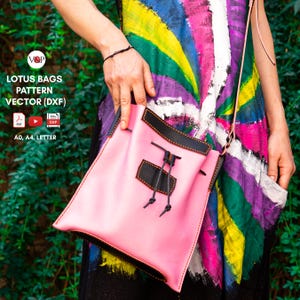 PDF Pattern, DXF for Lotus Bags, Diy Gift, Leather Pattern, Phone Bag ...