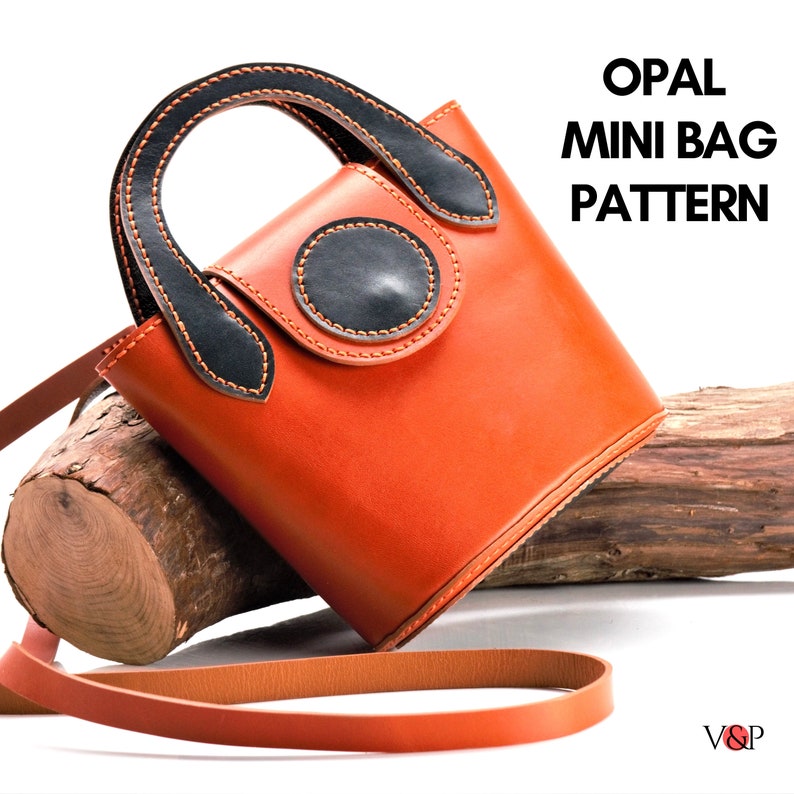 PDF + DXF + Video for Opal Mini Leather Bag - Etsy UK