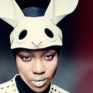 White Bunny Mask Valentine Leather Rabbit Mask - Etsy