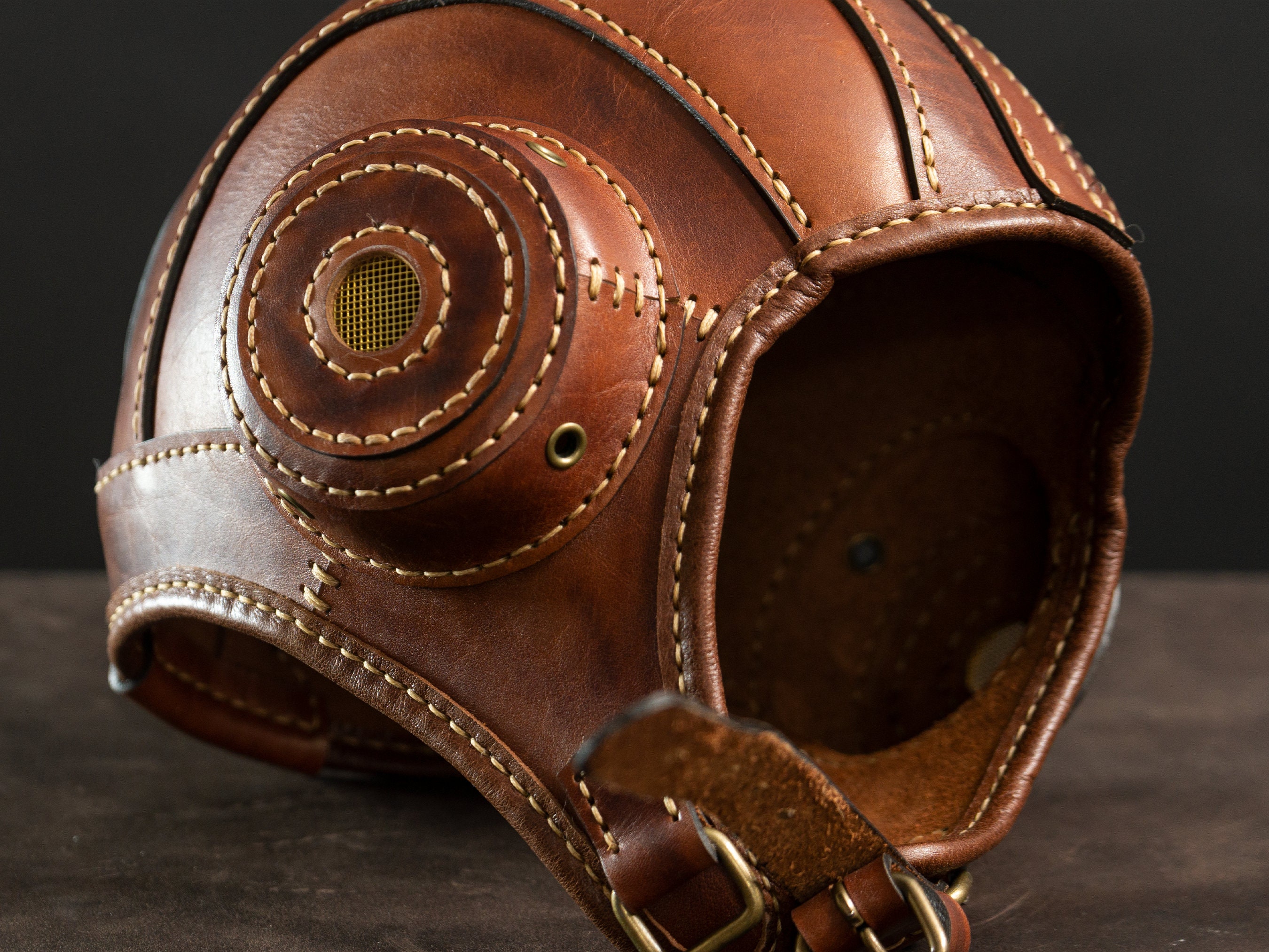 Steampunk Aviator Cap Pattern Leather Aviator Helmet Video - Etsy Canada