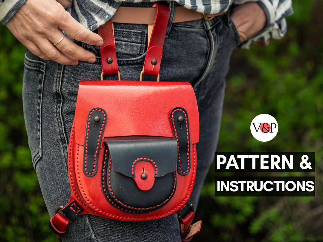 Leather Fanny Pack Pattern, Hip Bag, Leather DIY, Bum Bag Pattern, PDF ...