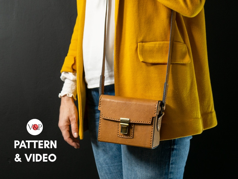 Leather Camera Case Pattern, PDF Pattern, Leather DIY, Leather Cross ...