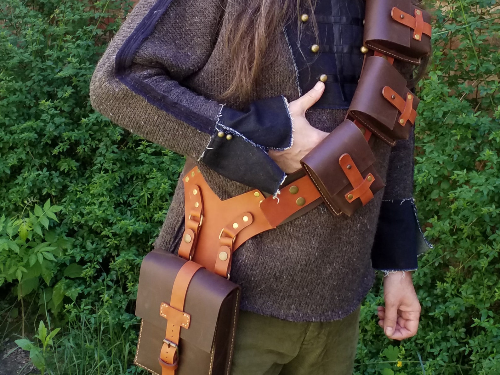Steampunk Bandolier Pattern, DIY Leather, Leather Harness, Cosplay ...