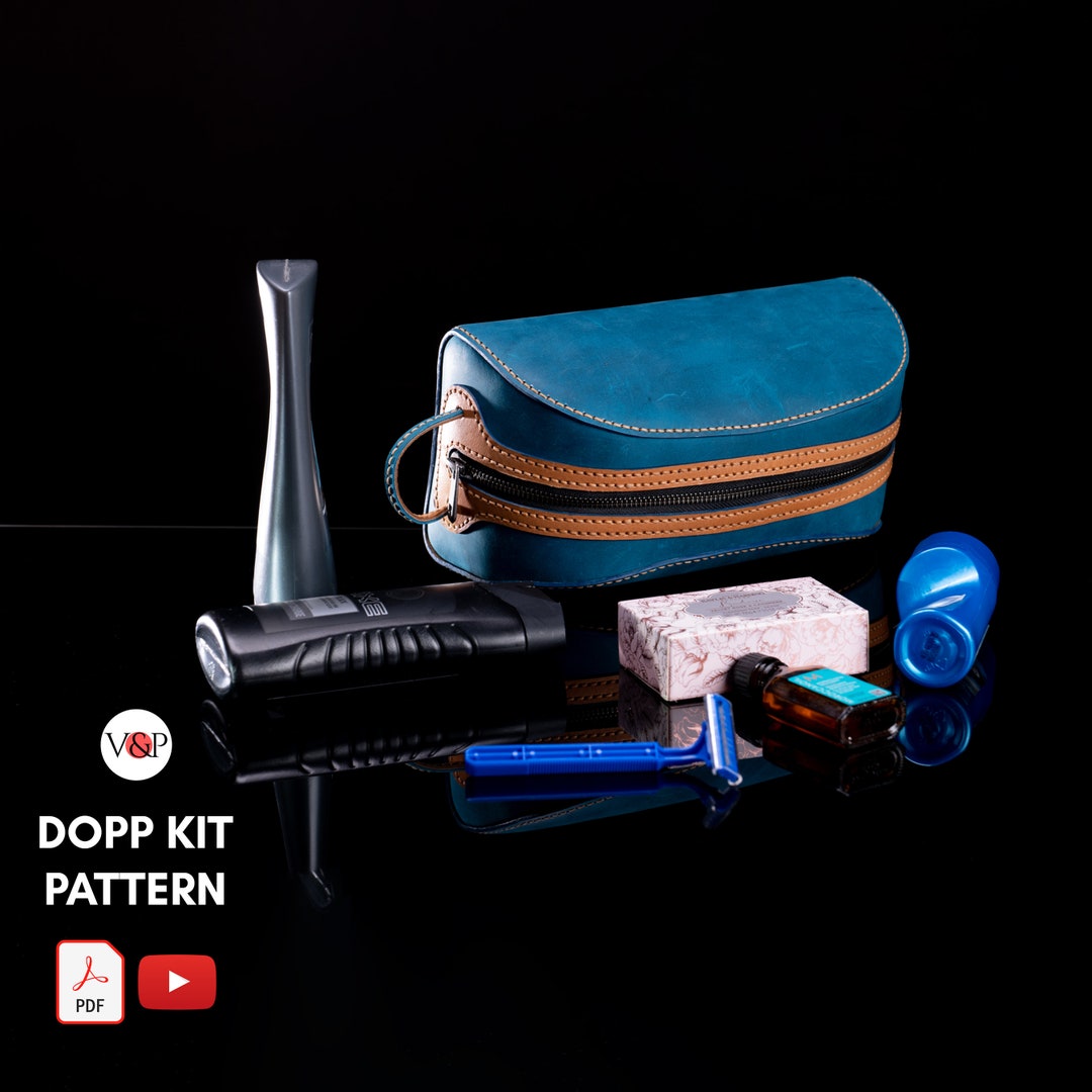 PDF Pattern for Dopp Kit, DIY Gift, Leather Pattern, Video Instructions ...