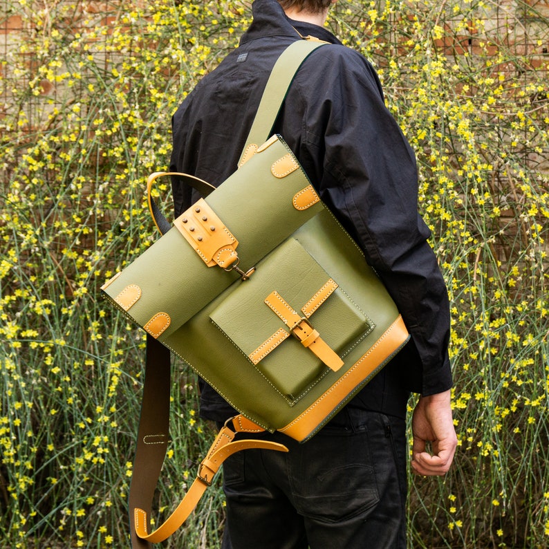 PDF Pattern Hansen Roll Top Backpack, Leather Rucksack, PDF Pattern and ...