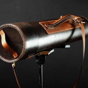 Leather Blueprint Tube PDF Pattern, Leather Map Case for Documents and ...