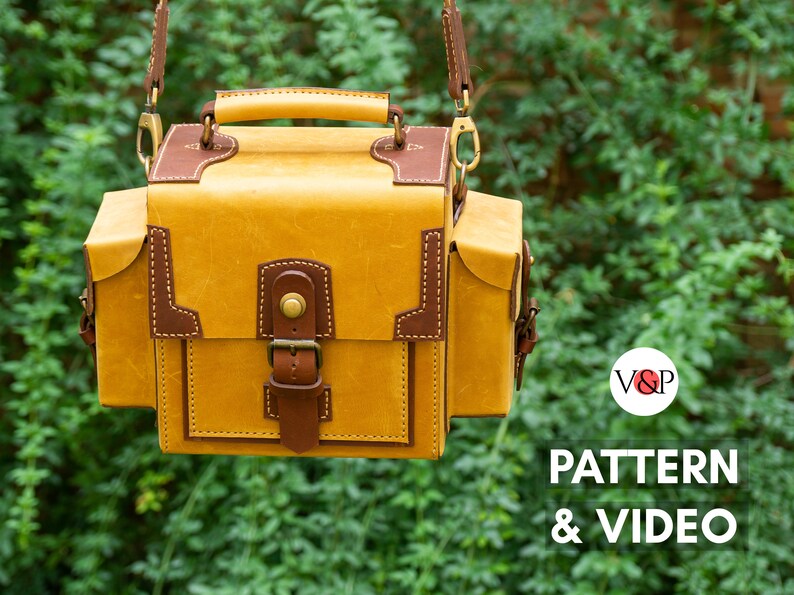 The CUBE Bag Pattern Leather DIY Leather Camera Bag Leather - Etsy
