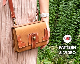 Mia Tote Bag Pattern Large Leather Shopping Bag PDF Pattern - Etsy