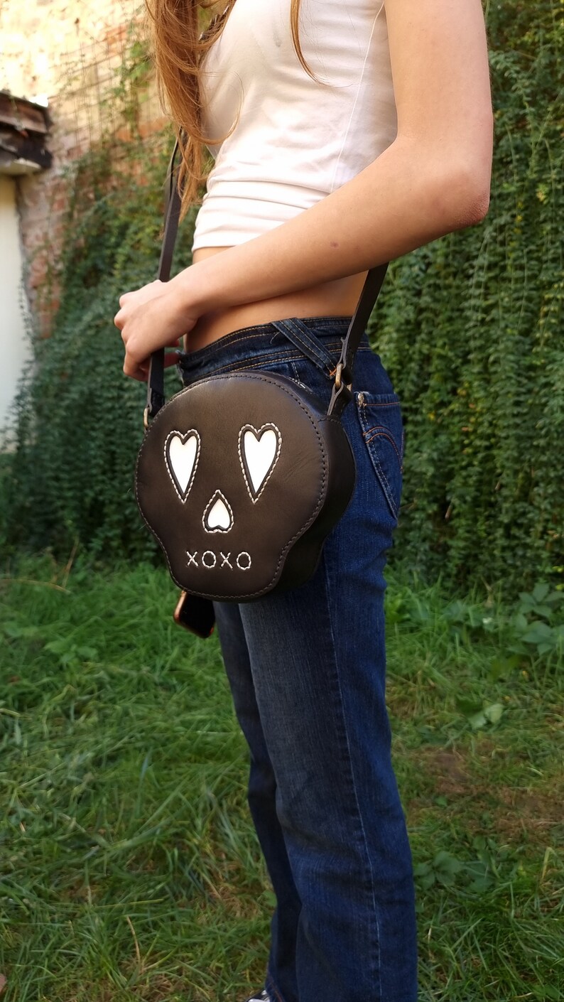 Skull Leather Bag Pattern PDF Pattern & Instructional Video - Etsy Canada