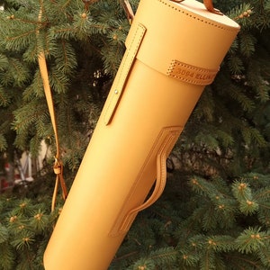 Leather Blueprint Tube PDF Pattern, Leather Map Case for Documents and ...