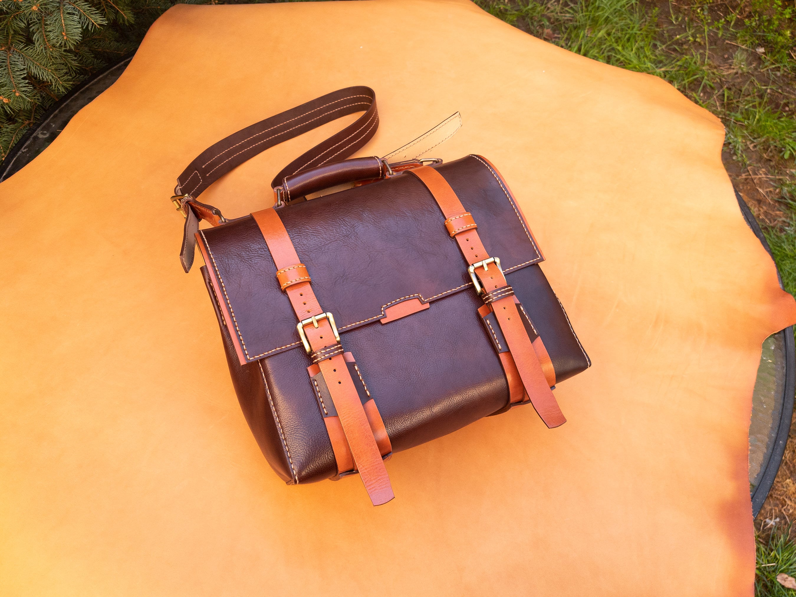 PDF Pattern, DXF File for Laser Cut for Jagger Messenger Bag, Leather ...