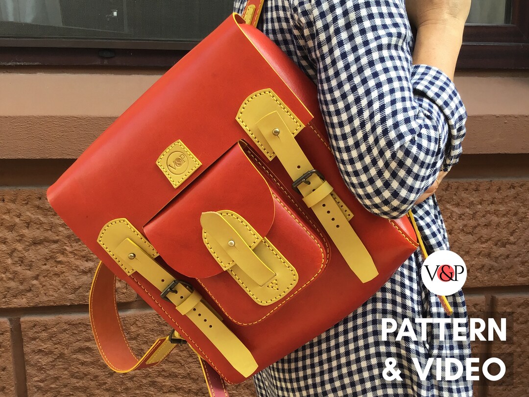 PDF Pattern Lauren Leather Backpack, Template and Instructional Video ...