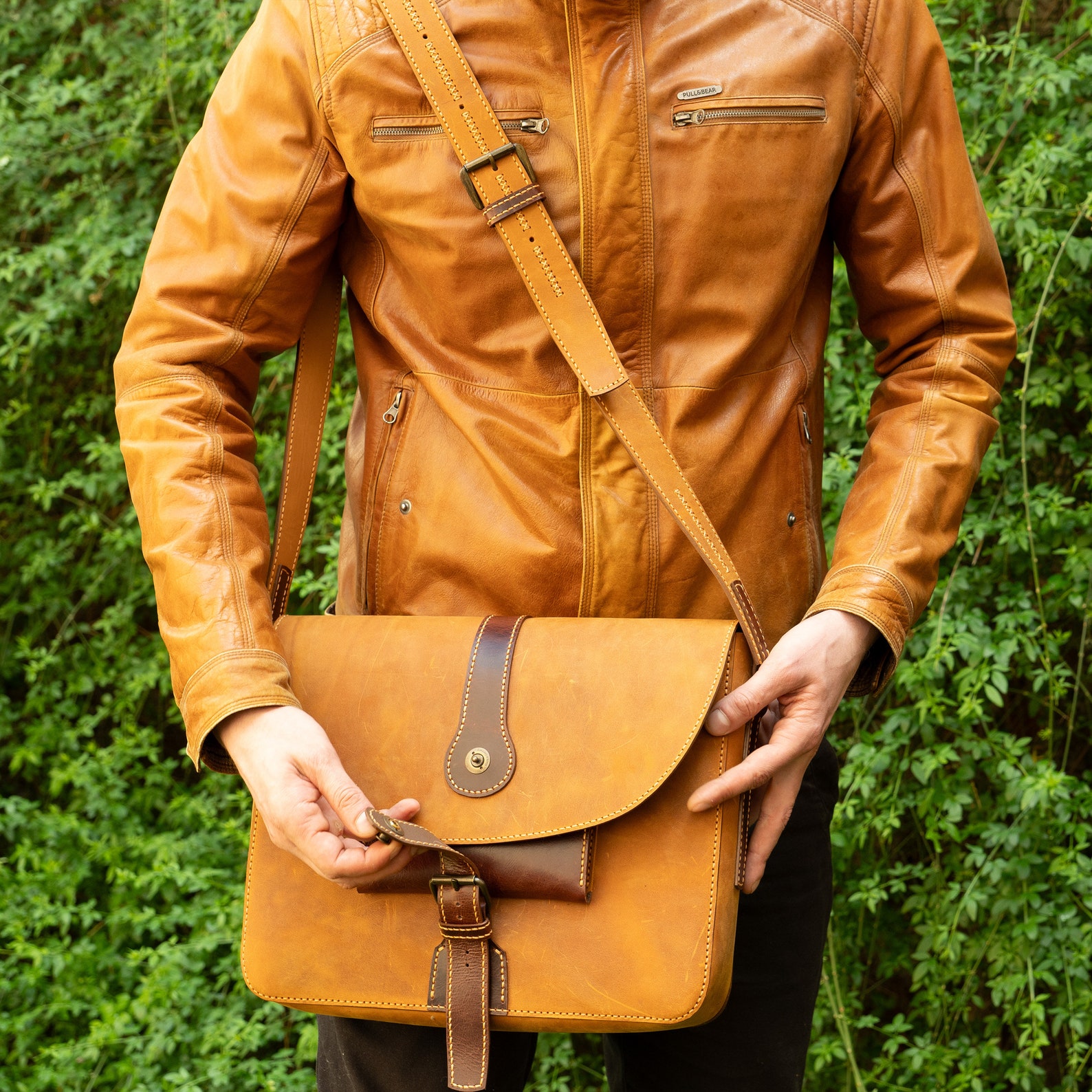 PDF Pattern for Frank Satchel Bag, DIY Gift, Leather Pattern, Laptop ...