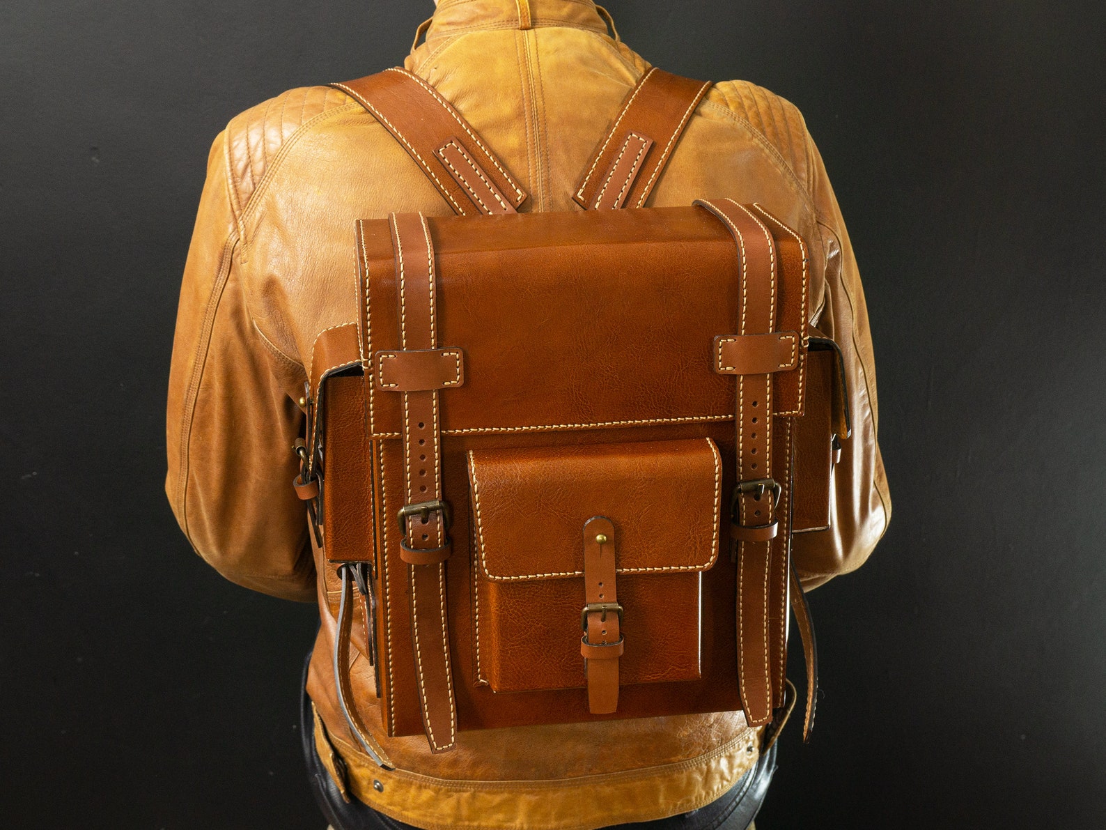Toshiro Leather Backpack, PDF Pattern, Video Instructions, Leather ...
