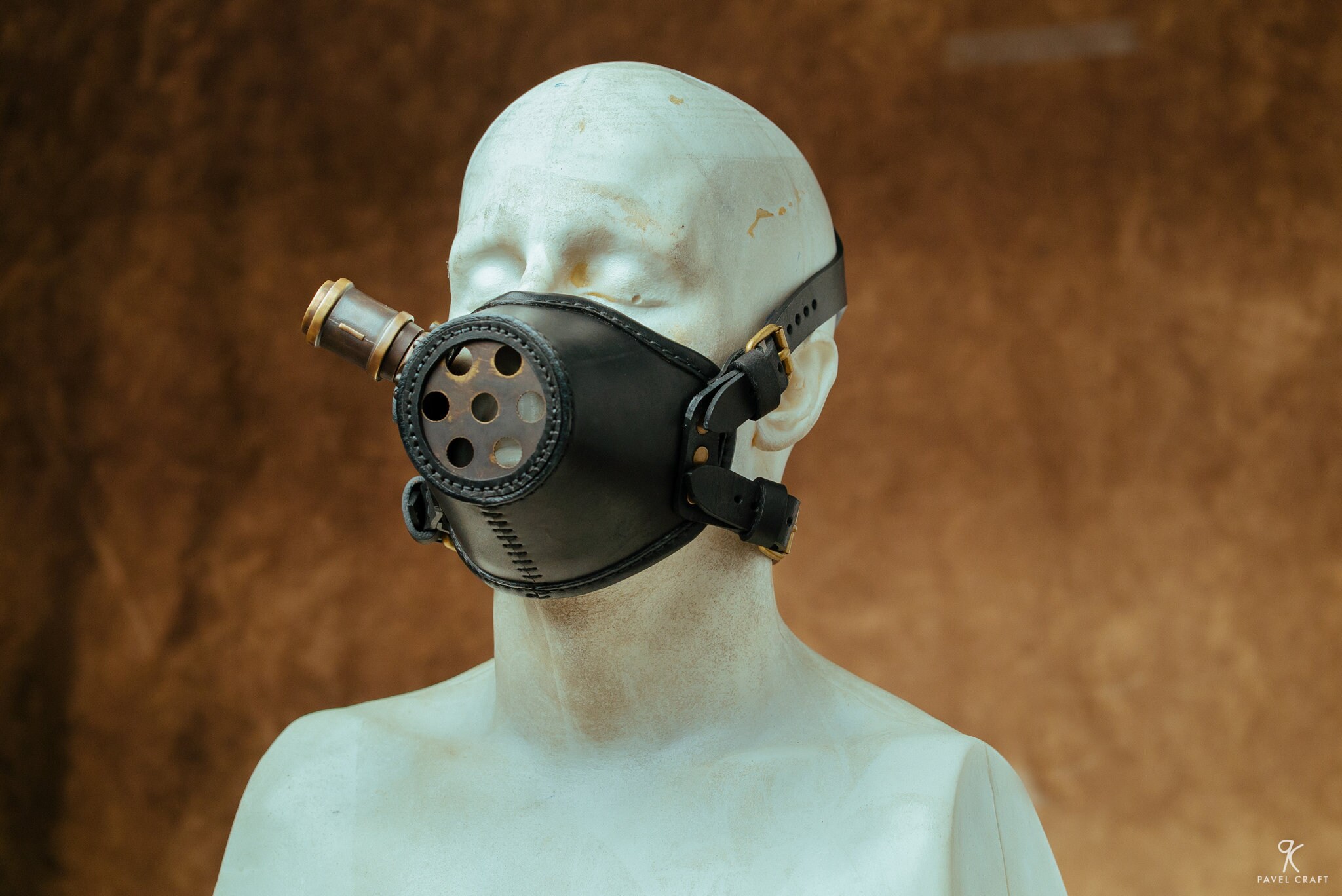 Steampunk Mask Leather Respirator Motorcycle Gas Mask | Etsy