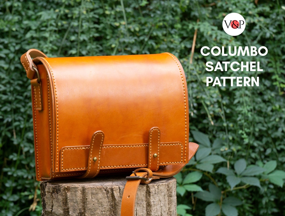 PDF Pattern Columbo Satchel, Leather Messenger Bag, Crossbody Bag, PDF ...