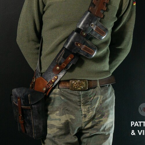Steampunk Bandolier Pattern DIY Leather Leather Harness - Etsy