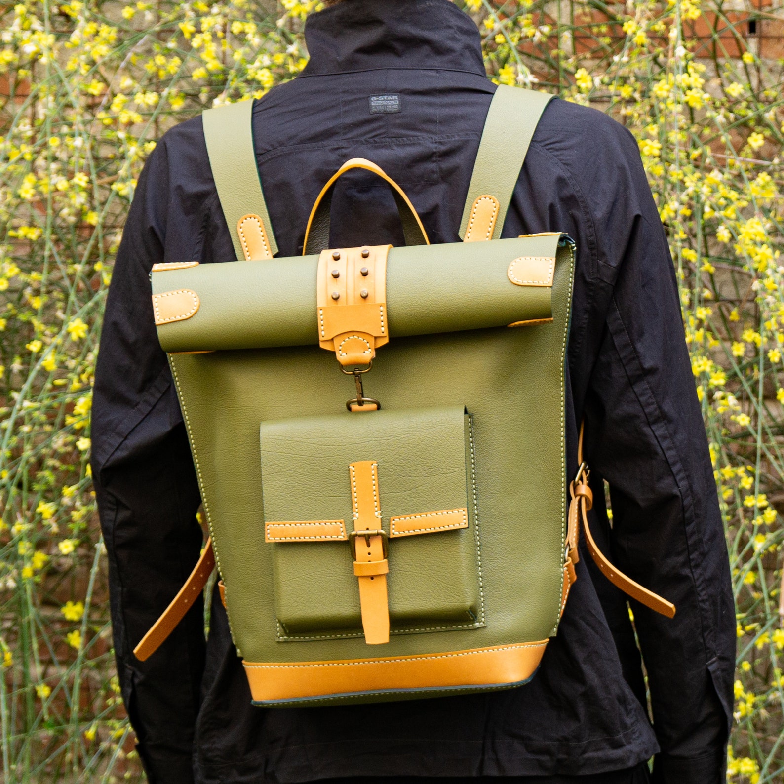 PDF Pattern Hansen Roll Top Backpack, Leather Rucksack, PDF Pattern and ...