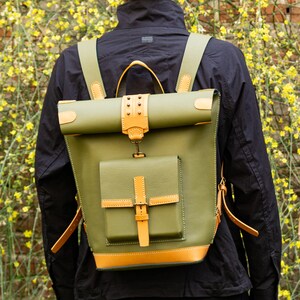 PDF Pattern Hansen Roll Top Backpack, Leather Rucksack, PDF Pattern and ...