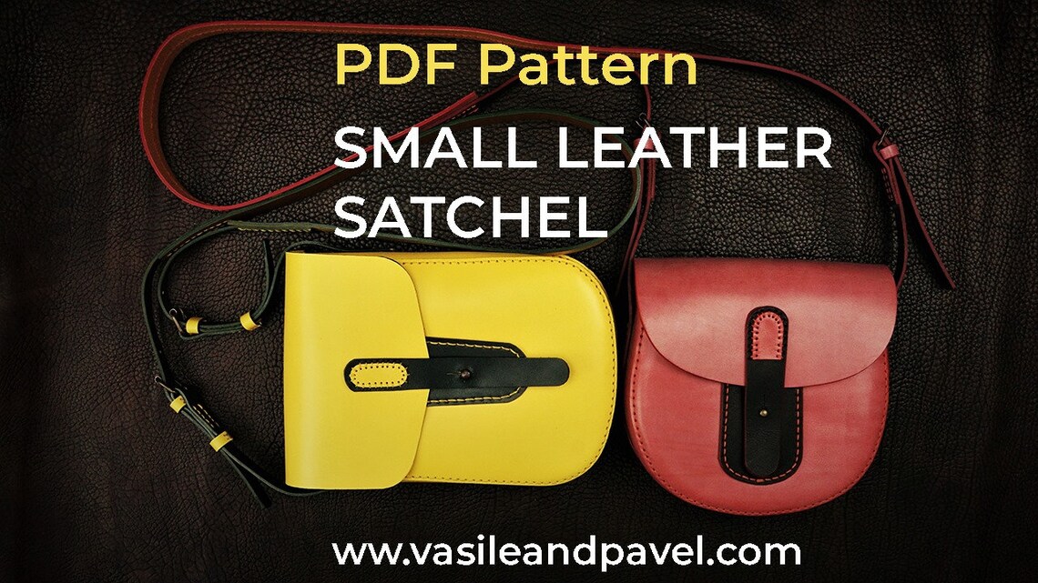 Leather Cross Body PDF Pattern DIY Leather Video Tutorial | Etsy
