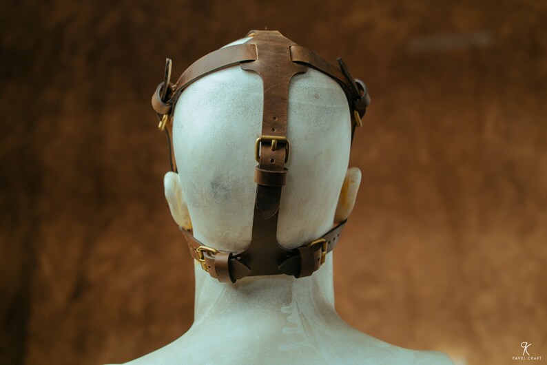Steampunk Leather Mask, Leather Gas Mask, Leather Respirator, Leather ...