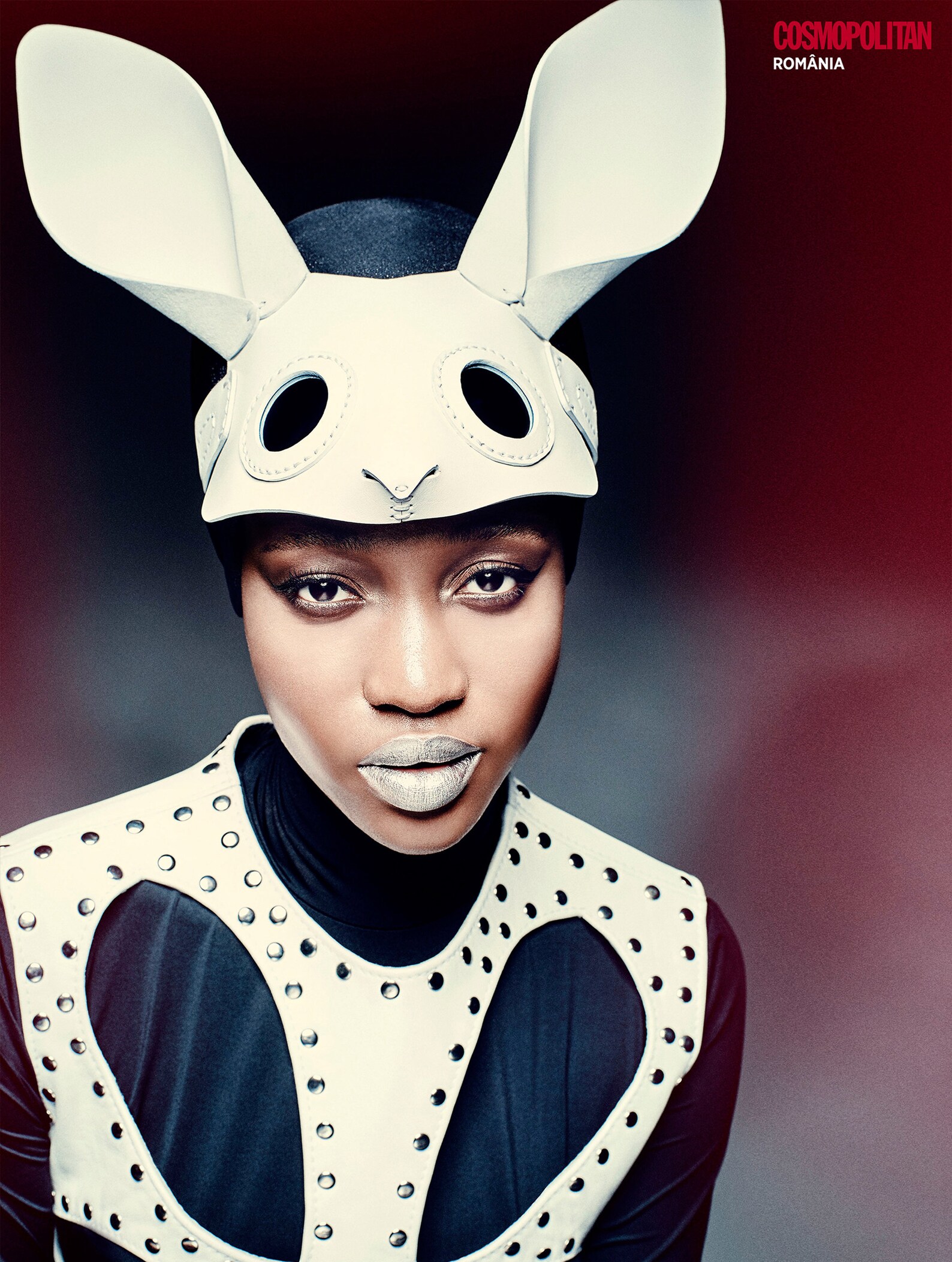 White Bunny Mask Valentine Leather Rabbit Mask - Etsy