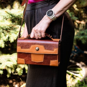 PDF Pattern for Iris Crossbody, Small Leather Bag, PDF Pattern and ...