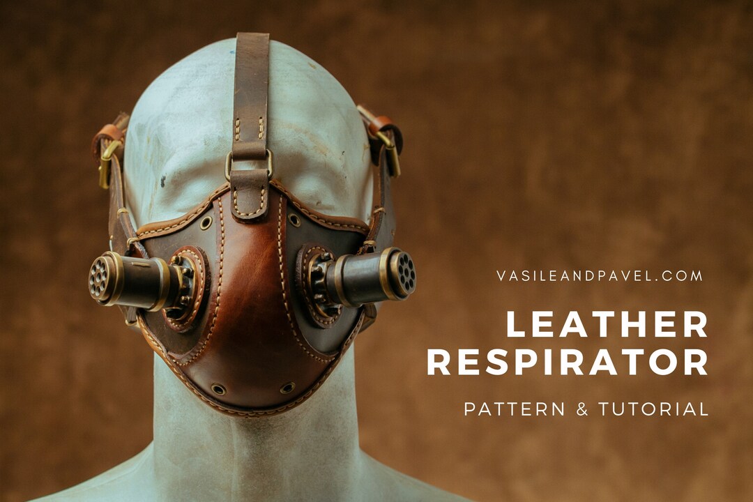 Leather Respirator, Steampunk Mask, Downloadable PDF Pattern Video ...