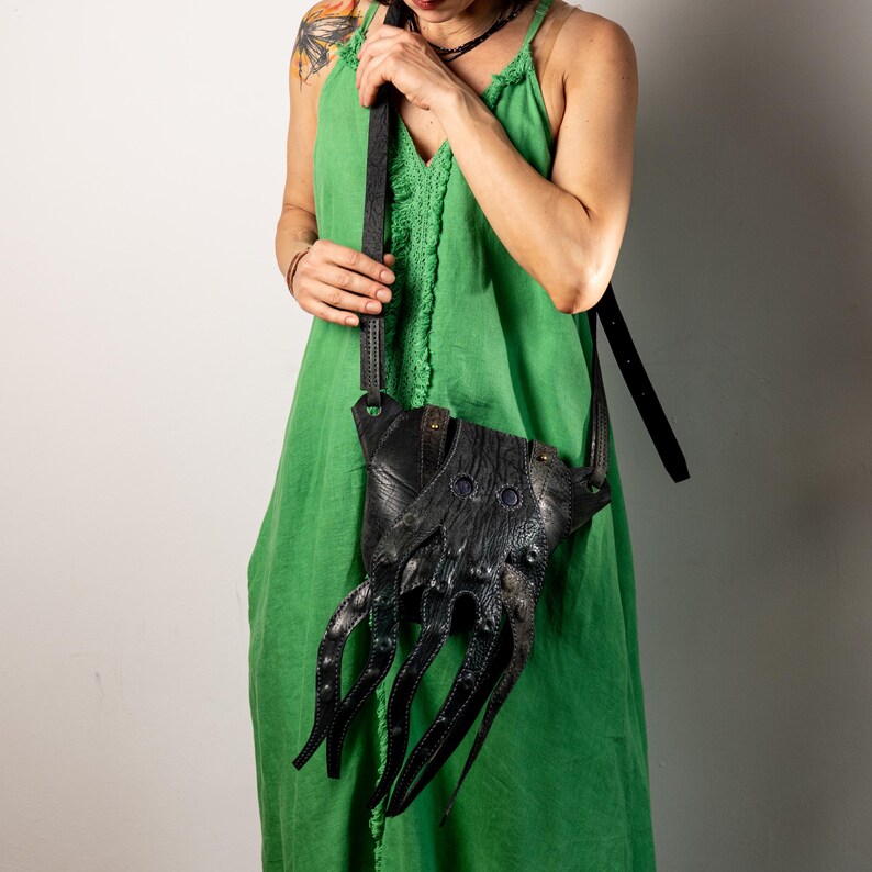 PDF Pattern, DXF for Octopus Tentacles Bag, Cthulhu-inspired Steampunk ...