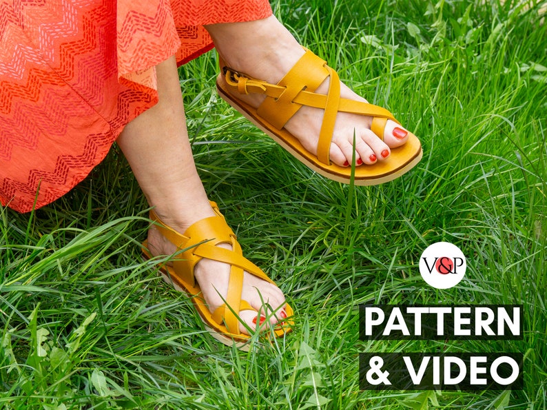 Greek Sandals Pattern, Leather Sandals, PDF Pattern, Instructional ...
