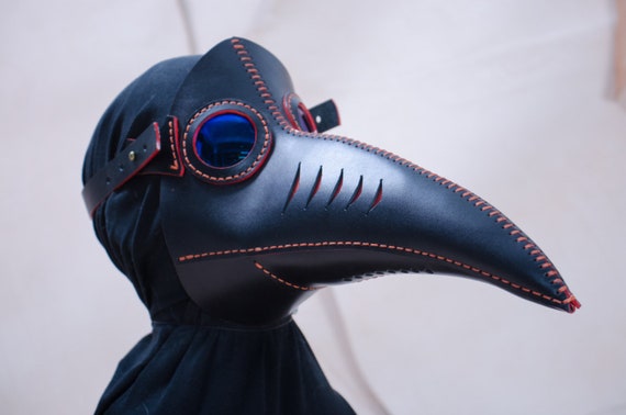 Fashion Plague Doctor Raven Bird Gas Mask Costume Cosplay Burning Man ...