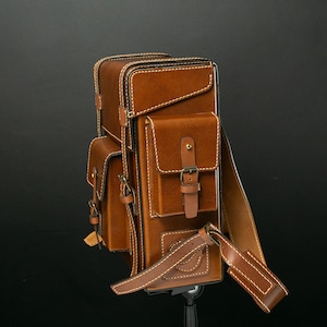 Leather Backpack, Toshiro Custom Backpack, Handmade Backpack, Men ...