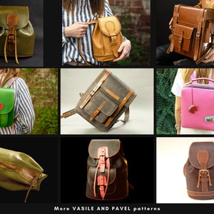 Elf Backpack Pattern, Back to School Leather Rucksack, PDF Pattern and ...
