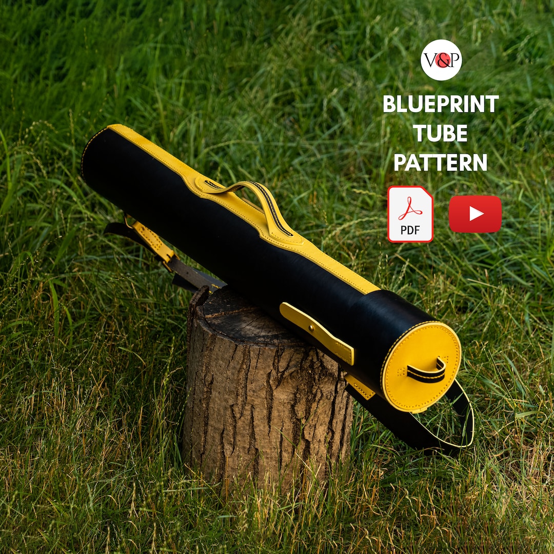 PDF Pattern for Blueprint Tube, Architect Tube, Artwork Leather Tube ...