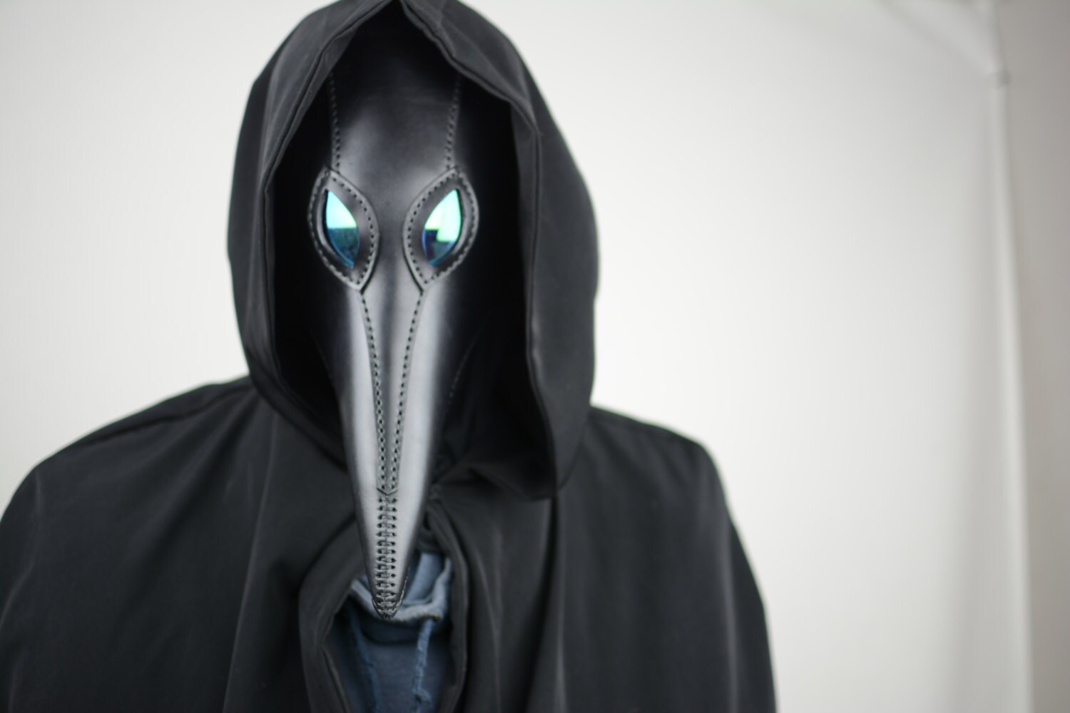 Alien Leather Mask Steampunk Beak Goth Cosplay Larp Cyberpunk | Etsy