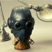 Dust Angel Steampunk Industrial Leather Mask Black, Cybergoth Leather ...