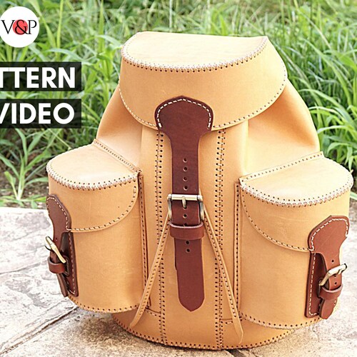 Toshiro Leather Backpack PDF Pattern Video Instructions - Etsy