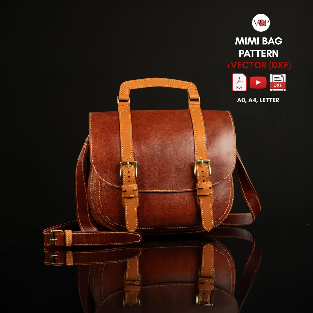 PDF Pattern, DXF for Mimi Bag, DIY Gift, Leather Pattern, Video ...